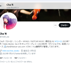Cha’R（ちゃる）のwikiプロフィール経歴！本名や年齢を紹介【ミリオンシンガー・Ado】 | WEBライターさんが語る情報発信サイト
